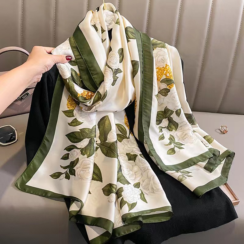 New Design Style Silk Scarves Women Spring Summer Korean Version All ...