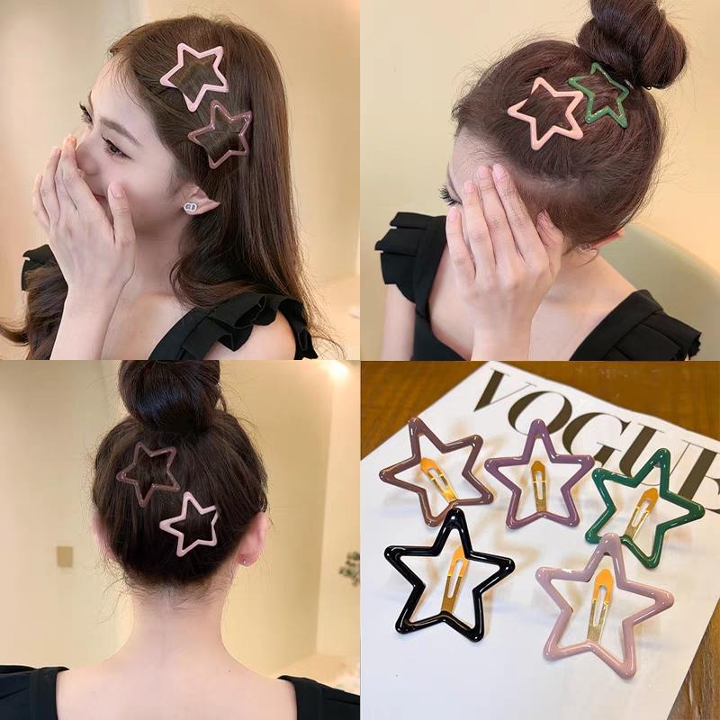 5 Pieces/Set Star-Shaped Hair Clip Large Five-Pointed Star Hair Clip ...
