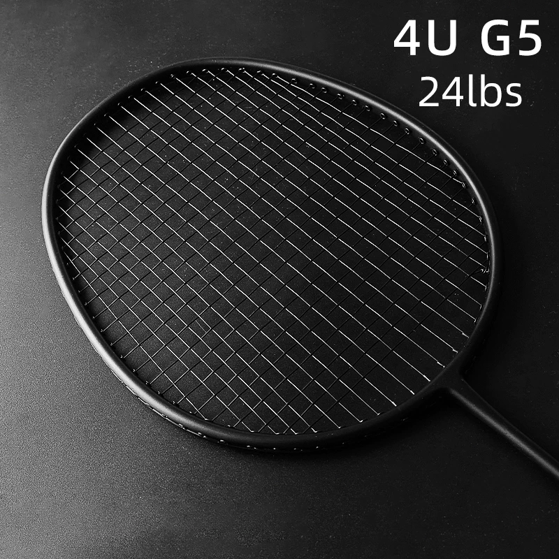 2Pcs White Badminton Racket With Bag Highly Flexible G5 16lbs Middle ...