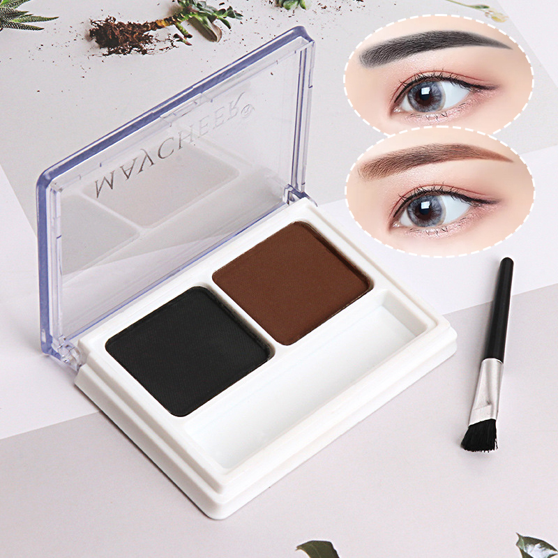 Double color eyebrow powder dyeing eyebrow powder eyebrow painting ...