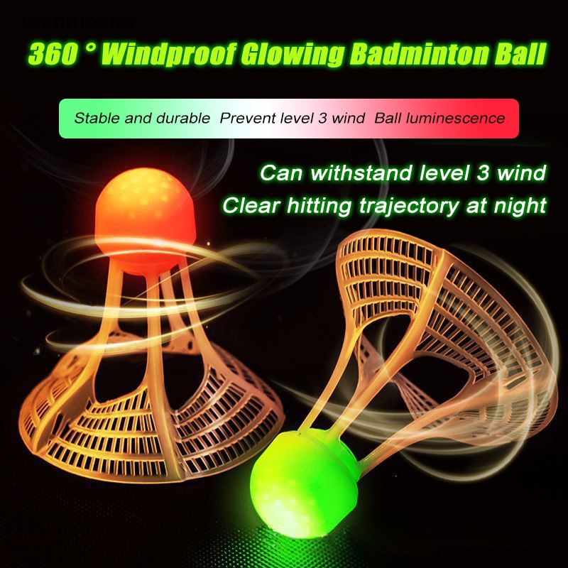 Nighttime light windproof luminous badminton, super durable and durable ...