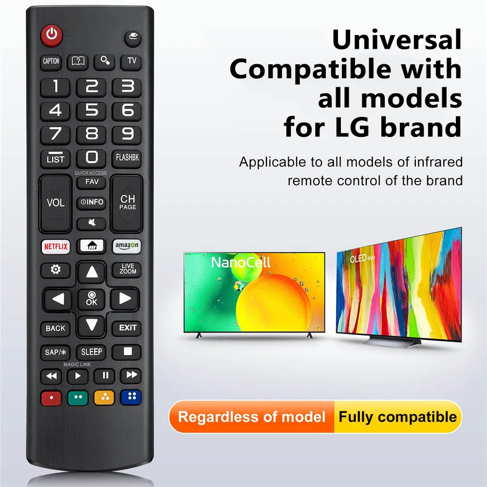 AKB75095307 Universal Remote Control Compatible for LG Smart TV LED ...