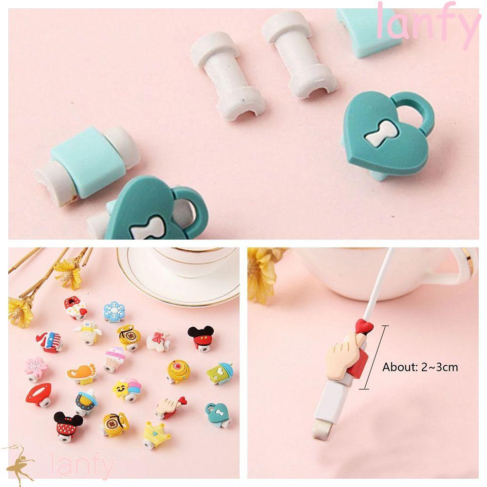 LANFY Cute Cable Protector Mobile Phone Line Cable Winder Cable Bite ...