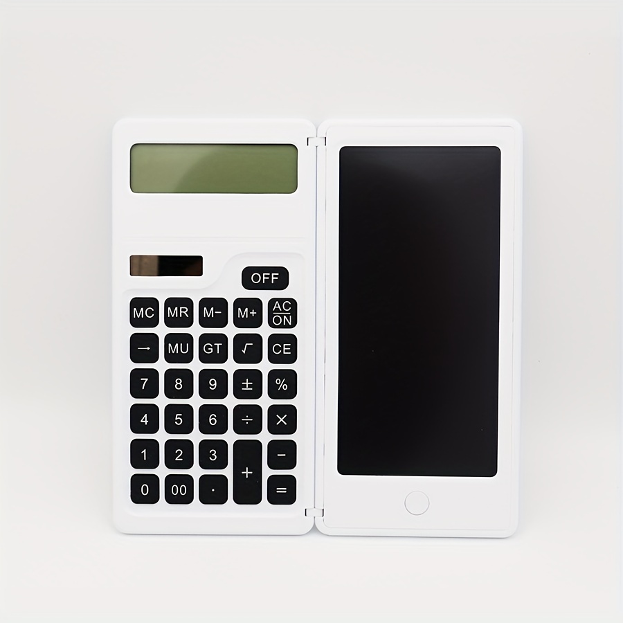 A Portable White Simple Style Writing Pad Calculator, Writing Pad ...