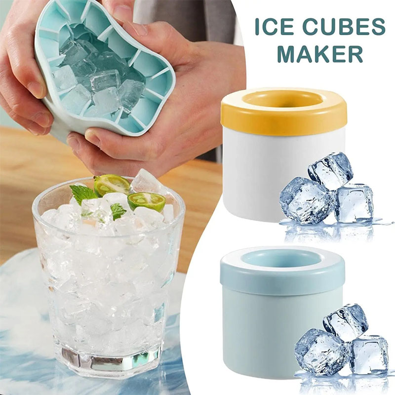1 Pack Silicone Ice Tray with Lid Ice Grinder Handy Tools Handy Tool ...