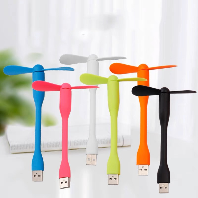 Colorful small fan USB port portable office, school color random 1 pack ...