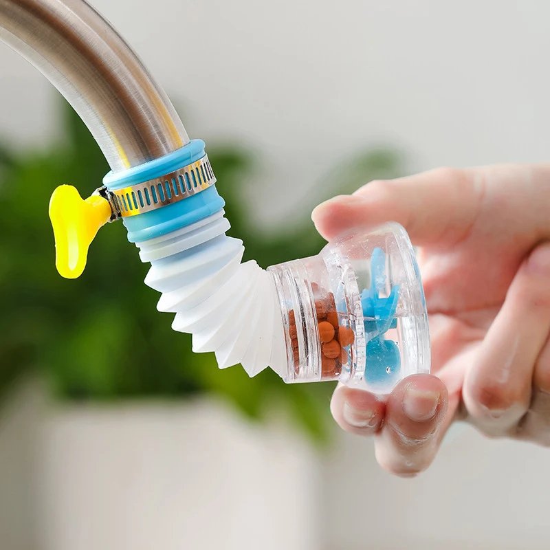 1pc Faucet Filter Splash Proof 360 Degrees Rotatable Retractable Faucet ...