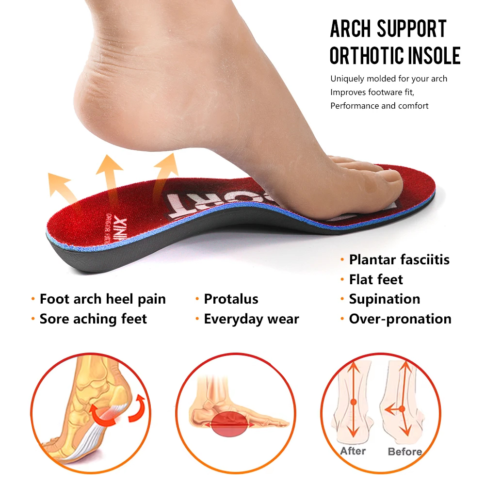 Insole for shoes Sports insoles Free cut Plantar Fasciitis Correction ...