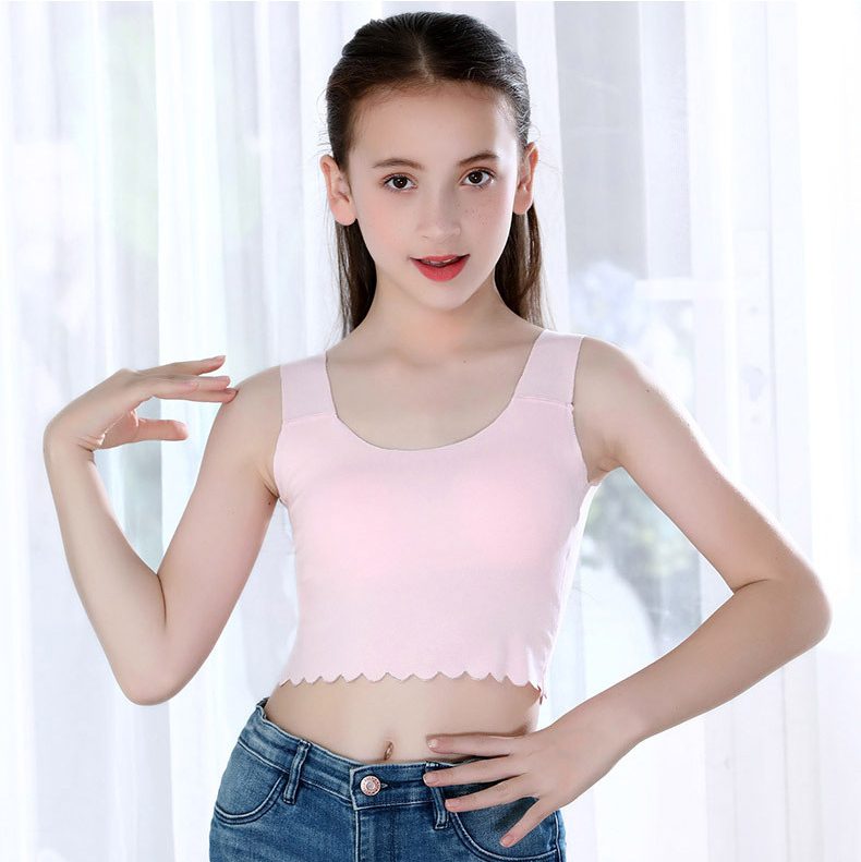 9-14 Years Old Girls Inner Wear Small Vest Modal Girls Adolescent ...