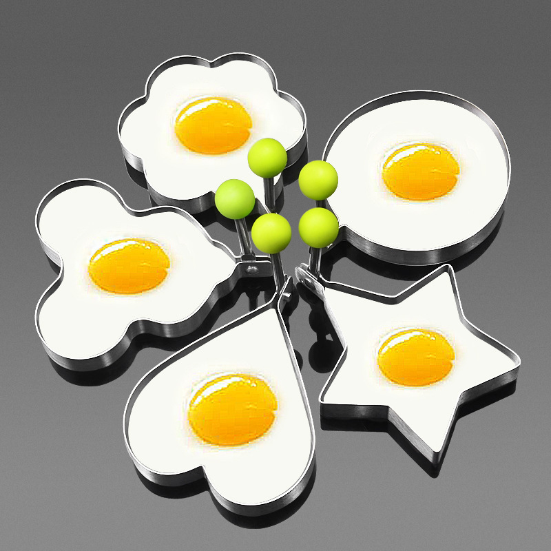 5pcs Stainless Steel Omelette Mold Handy Tool Household Breakfast ...