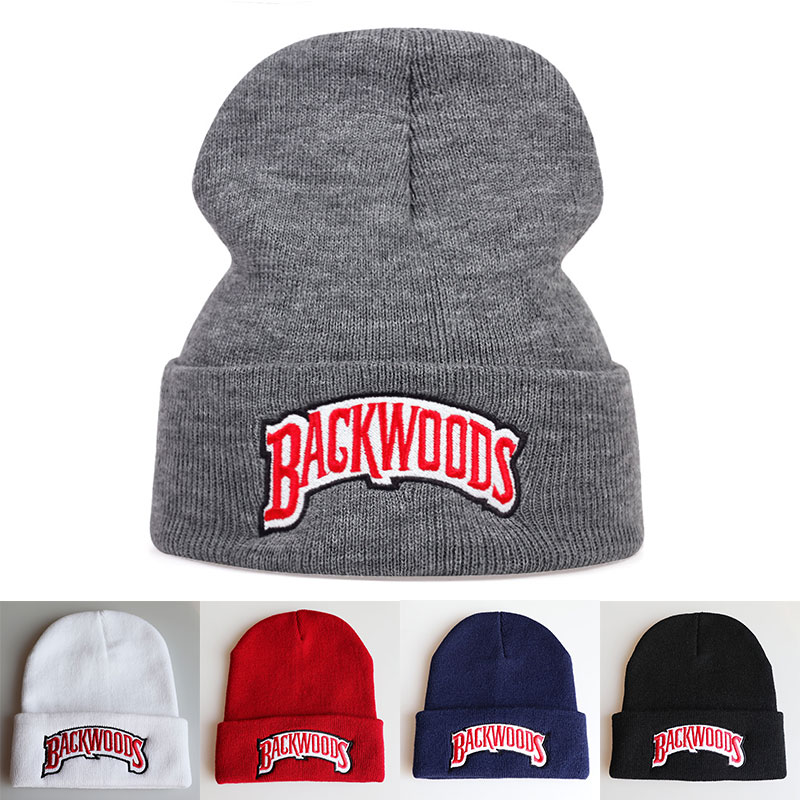 Unisex BACKWOODS Embroidery Knitted Hat Warm Ski Cap Spring Autumn ...