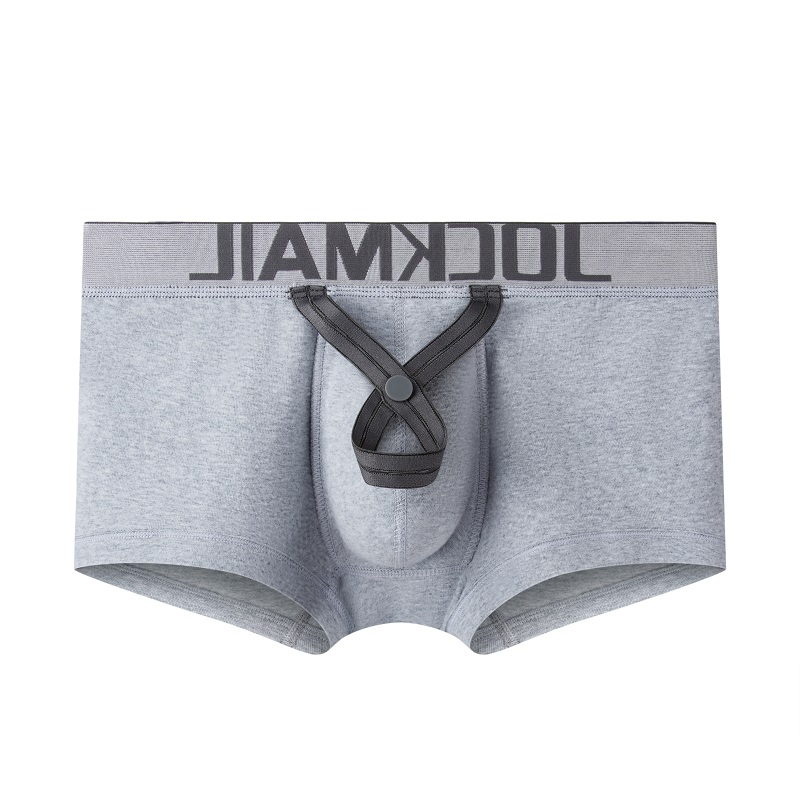 JOCKMAIL Sexy Men underwear Fashion Hanging ring briefs shorts Gay low ...