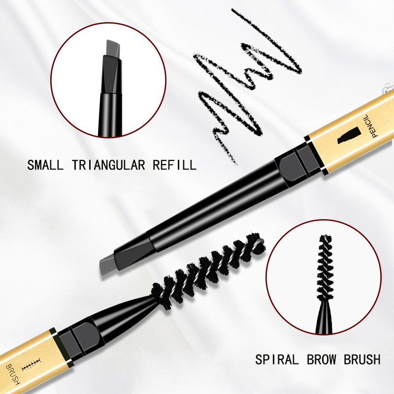 Dual-Ended Brow Pencil – Waterproof & Sweat-Resistant, Long-Lasting, 3D ...