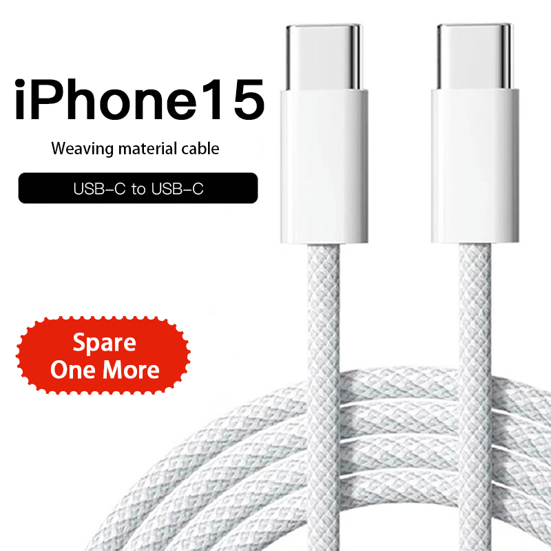 60W USB C TO USB C Cable For iphone15 Fast Charging transfer cord 15 ...