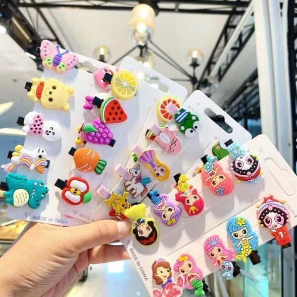 10pics Cute cartoon children's hair clip Mermaid Ice cream hair clip ...