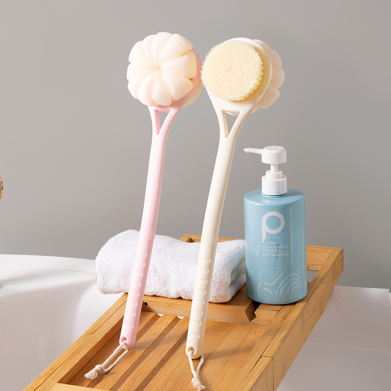 Double Sided Bath Brush With Long Handle For Household Use, Simple Back ...
