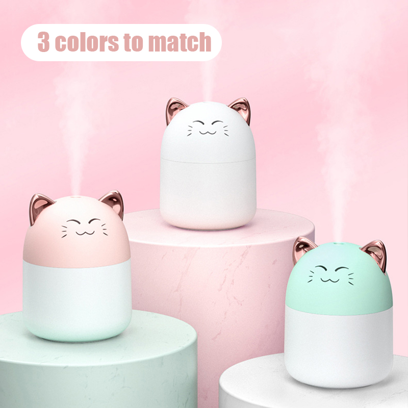 250ML Cartoon Tiger Humidifier Night Light Multi level Adjustment Anti ...