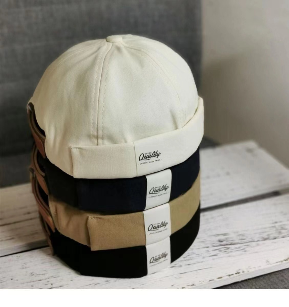 Soft hat beanie retro sailor hat fashion beanie unisex warm bucket hat ...