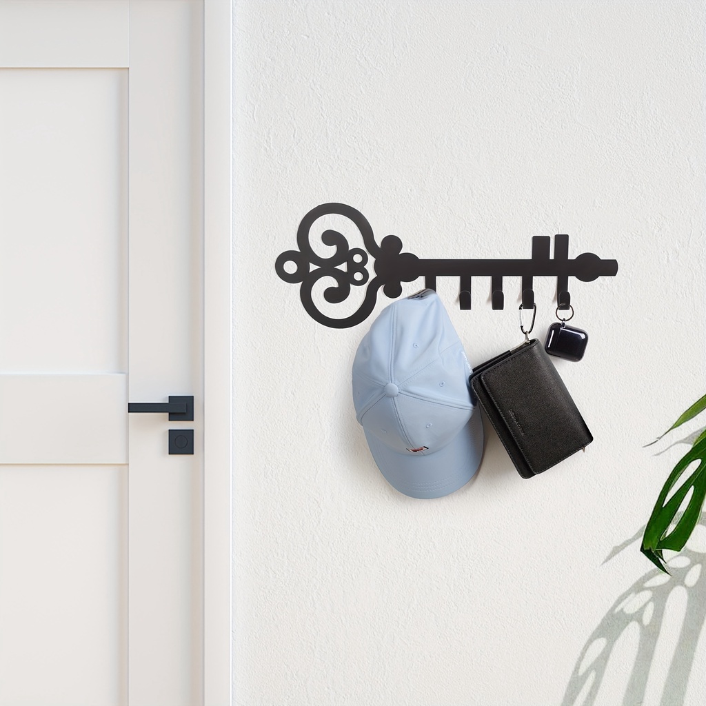 Wall Mounted Key Holder, Key Storage Row Hooks For Wall Decorative ...