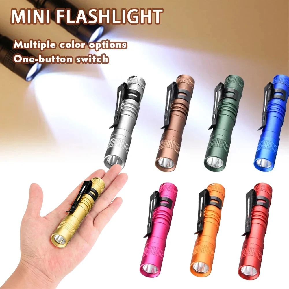 XIWANGFIRE Portable Mini LED Pen Flashlight With Pen Clip Handheld ...
