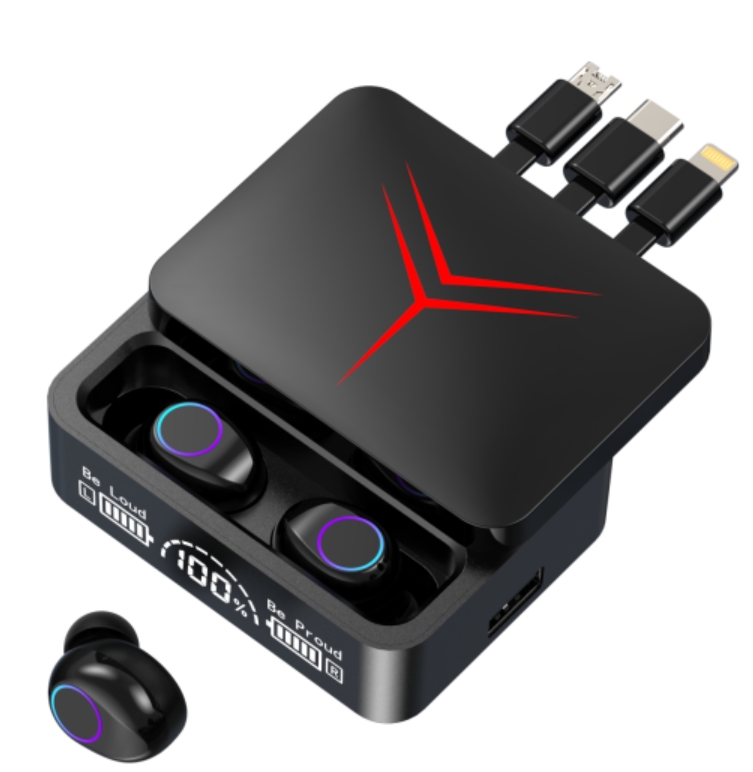 M88 Plus TWS True Wireless Stereo Mic Gamer Headset LED Display Power ...