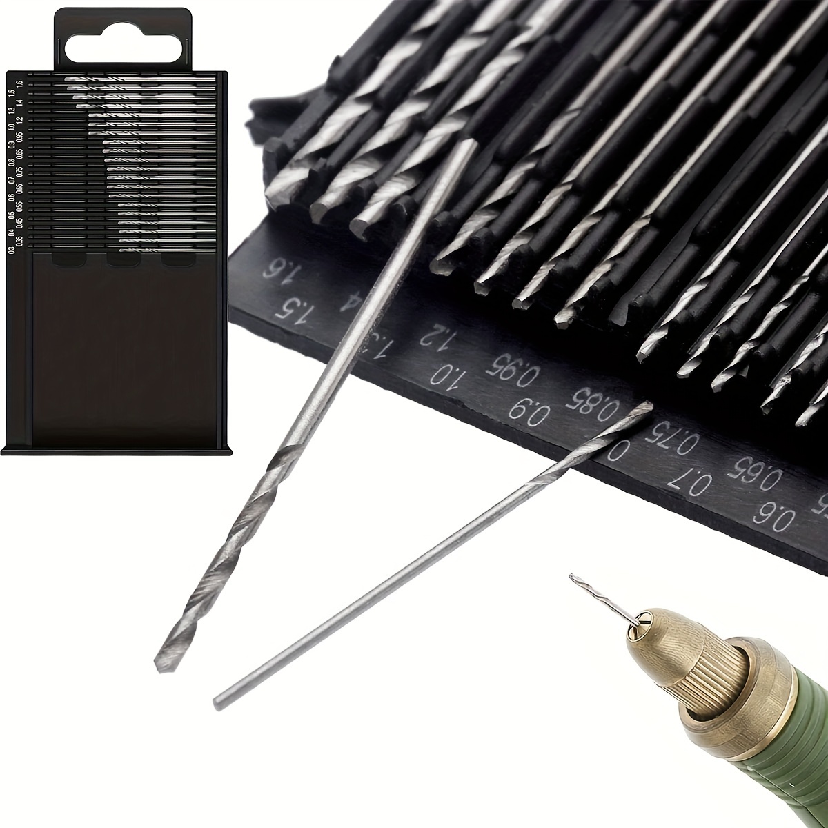 0.3-1.6 mm HSS Mini Micro Twist Precision Drill Bit Set Craft Tool ...