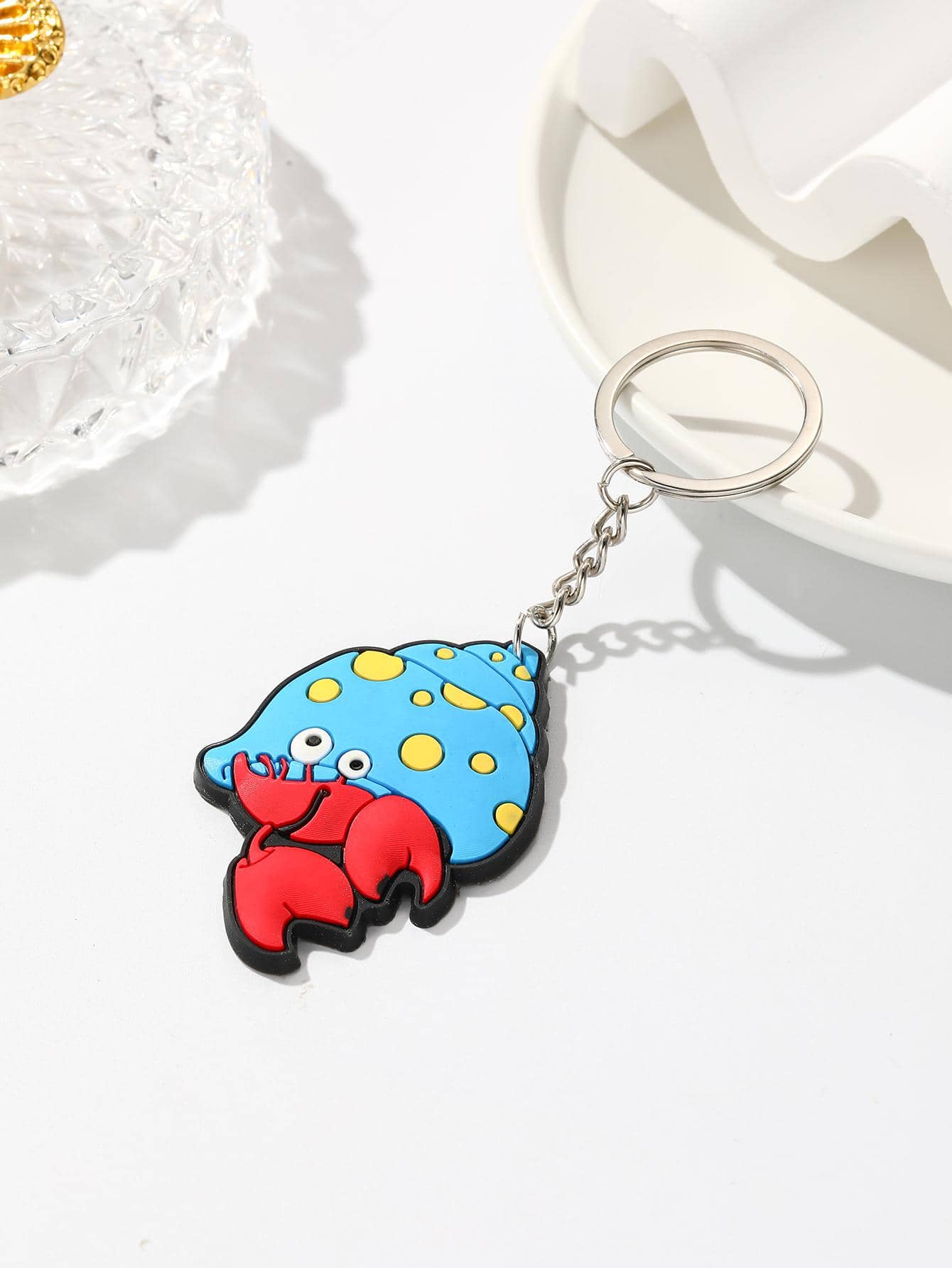 Pvc Soft Rubber Small Crab Rhino Pony Flat Keychain | Shopee Philippines
