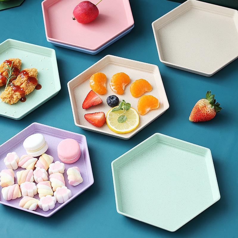 Lightweight Unbreakable Mini Tableware Plates, Reusable Square Dishes ...