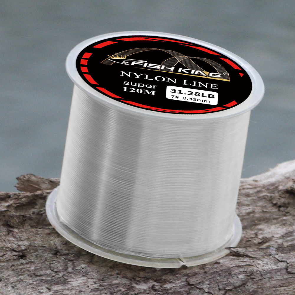FTK 1pc Transparent Color 120m Nylon Fishing Line Rope 2.45Kg-15.6Kg ...