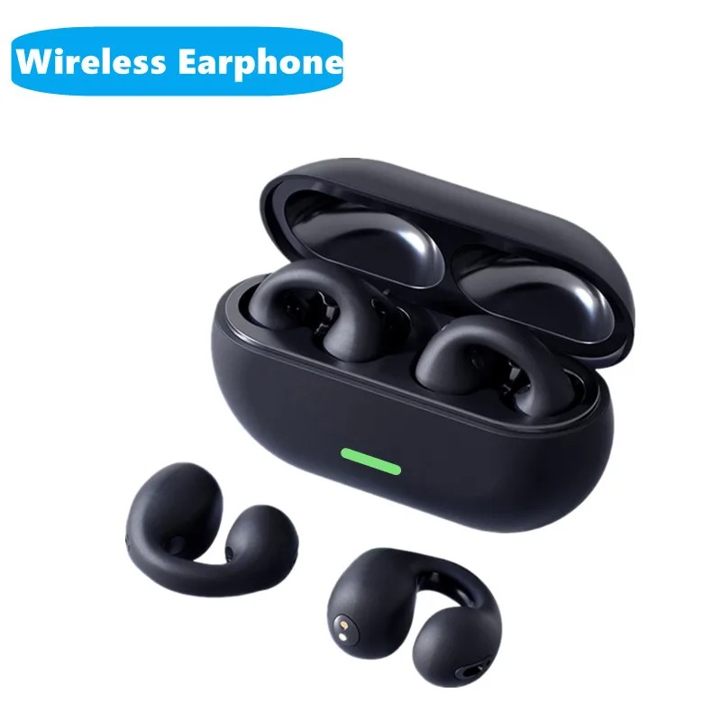 T75 Wireless Earbuds Ear-Clip Bluetooth Headphones earphone HIFI Stereo ...