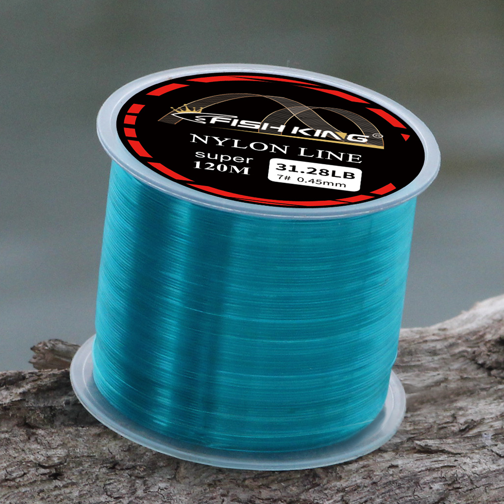FTK 1pc Blue Color 120m Nylon Fishing Line Rope 2.45Kg-15.6Kg Fishing ...
