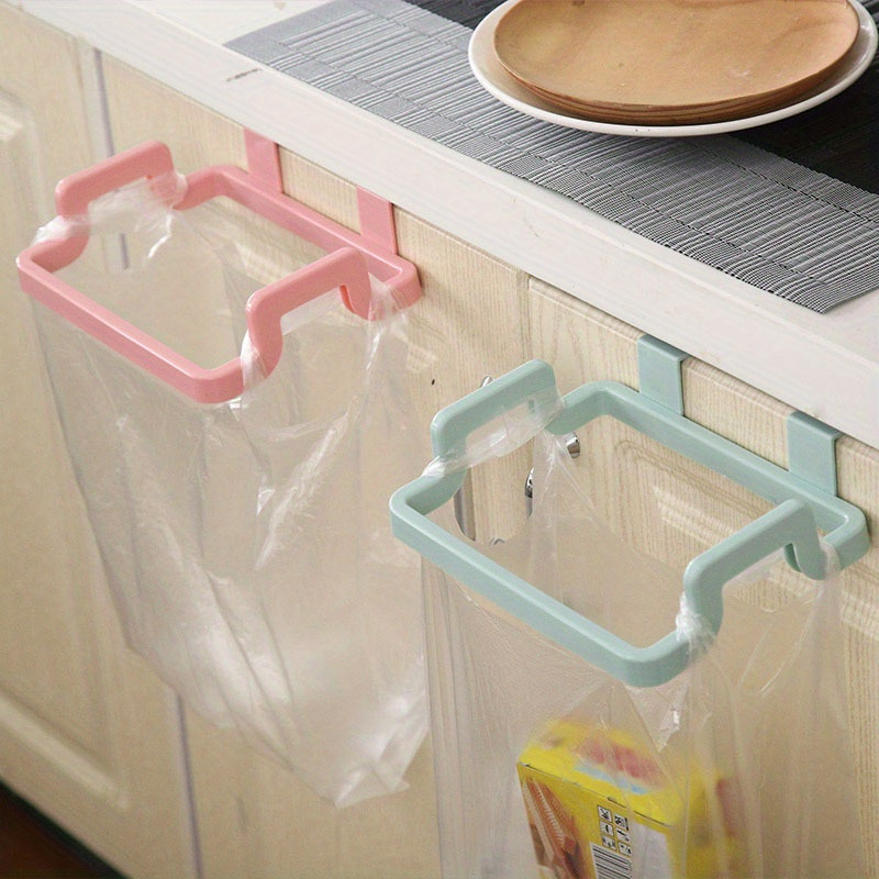 Kitchen Hangable Cabinet Door Garbage Rack Door Back Garbage Bag ...