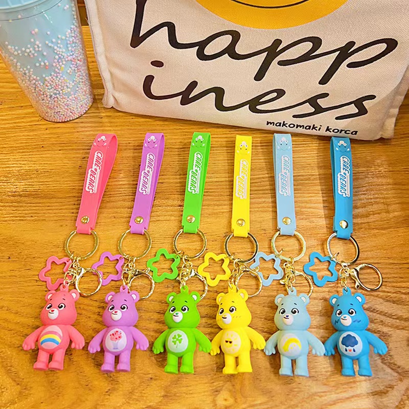 Love Bear Keychain Female Cute Exquisite Keychain Cartoon Schoolbag ...