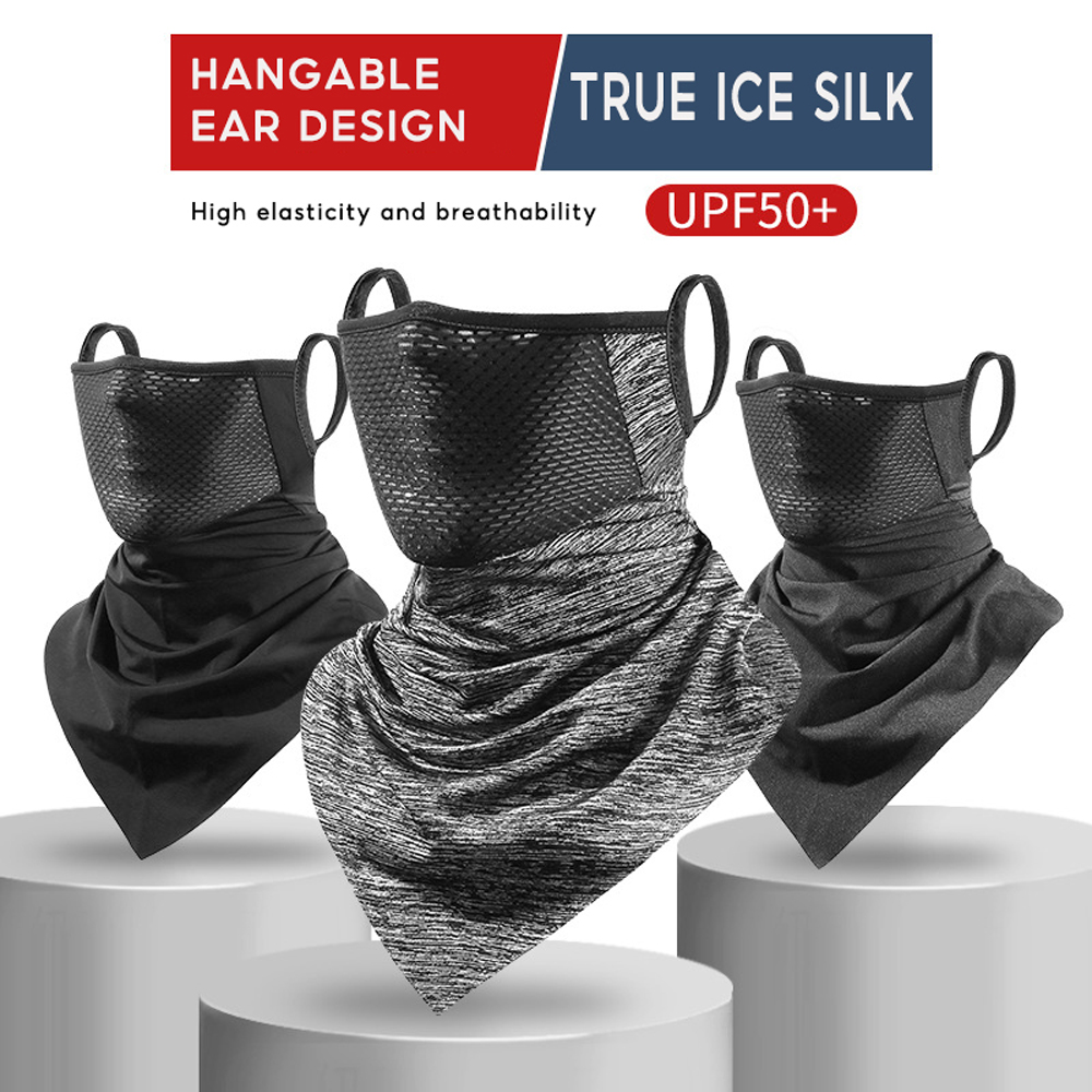 Cycling Ice Silk Anti-UV Mask Breathable Balaclava Bicycle Head Cover ...