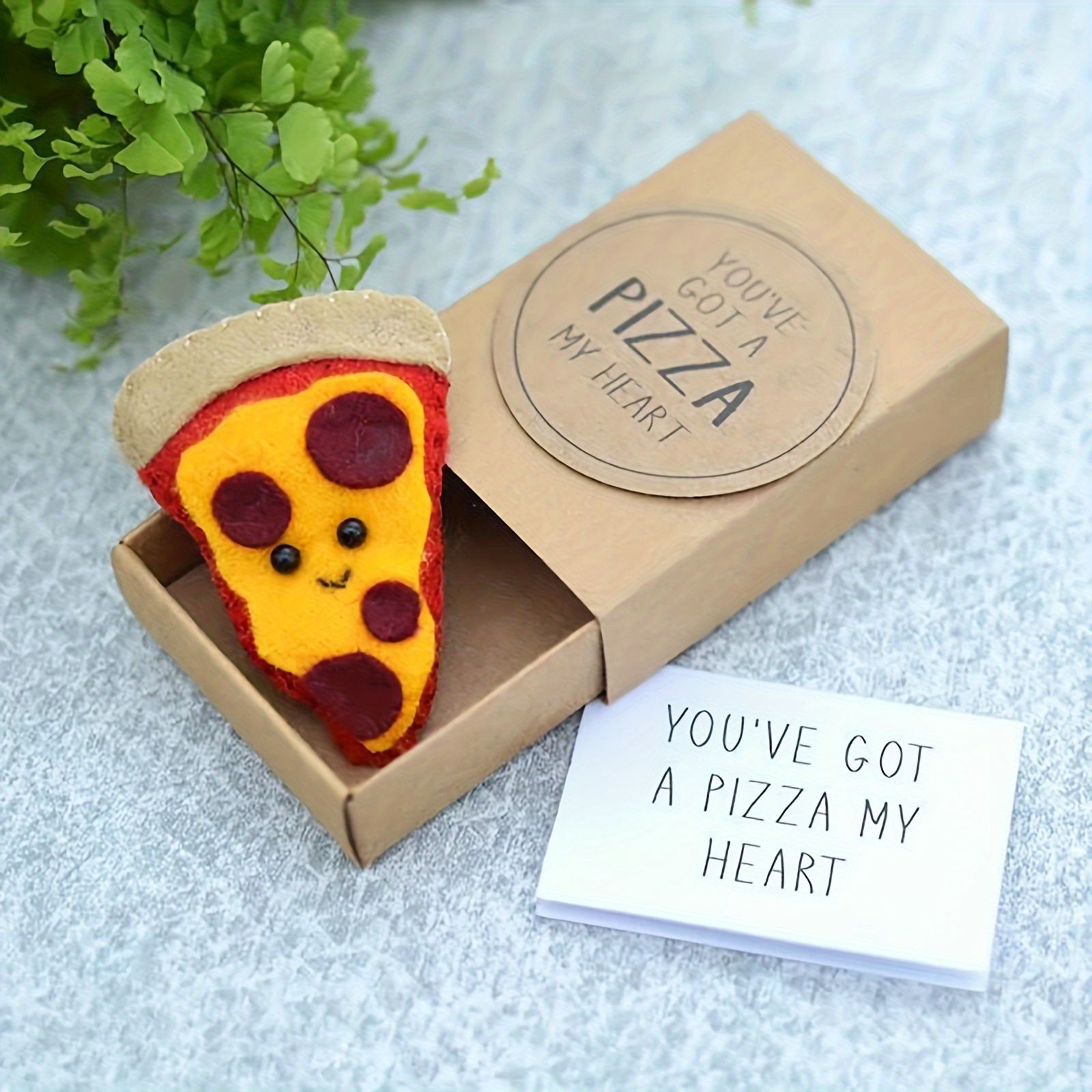 Cute Pizza Match Box Gift Creative Positive Pizza Pocket Gift for ...