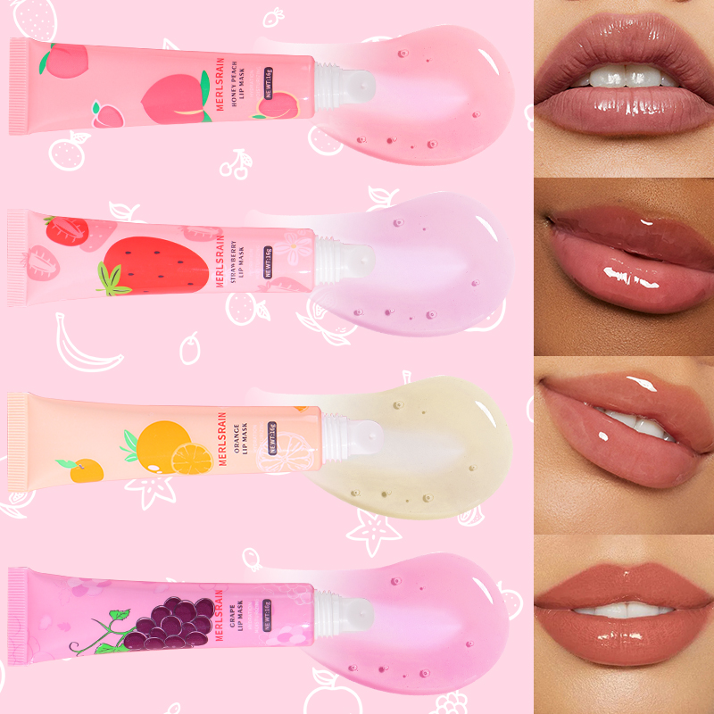 4-color fruity Lip Gloss, hydrating and moisturizing shiny lip glaze ...