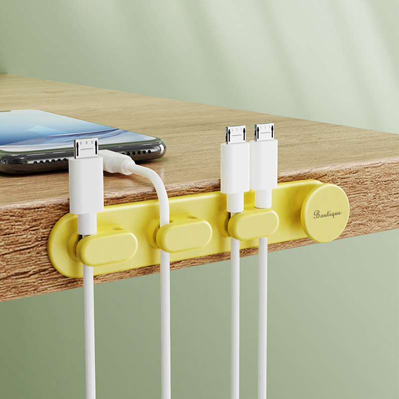 Data cable storage and organizing cable clips Sticky clips desktop ...
