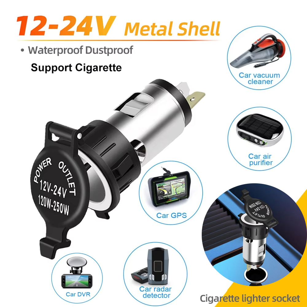 Cigar Lighter Socket DC 12V Car Cigarette Lighter With Cable 12V Female ...