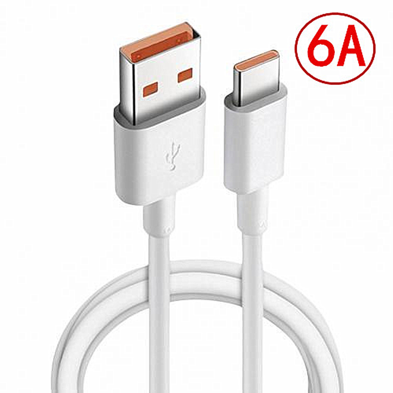 6A 66W Fast Charger Cable USB To Type C Super Charging Data Cord Quick Charger Cable For Adroid ...