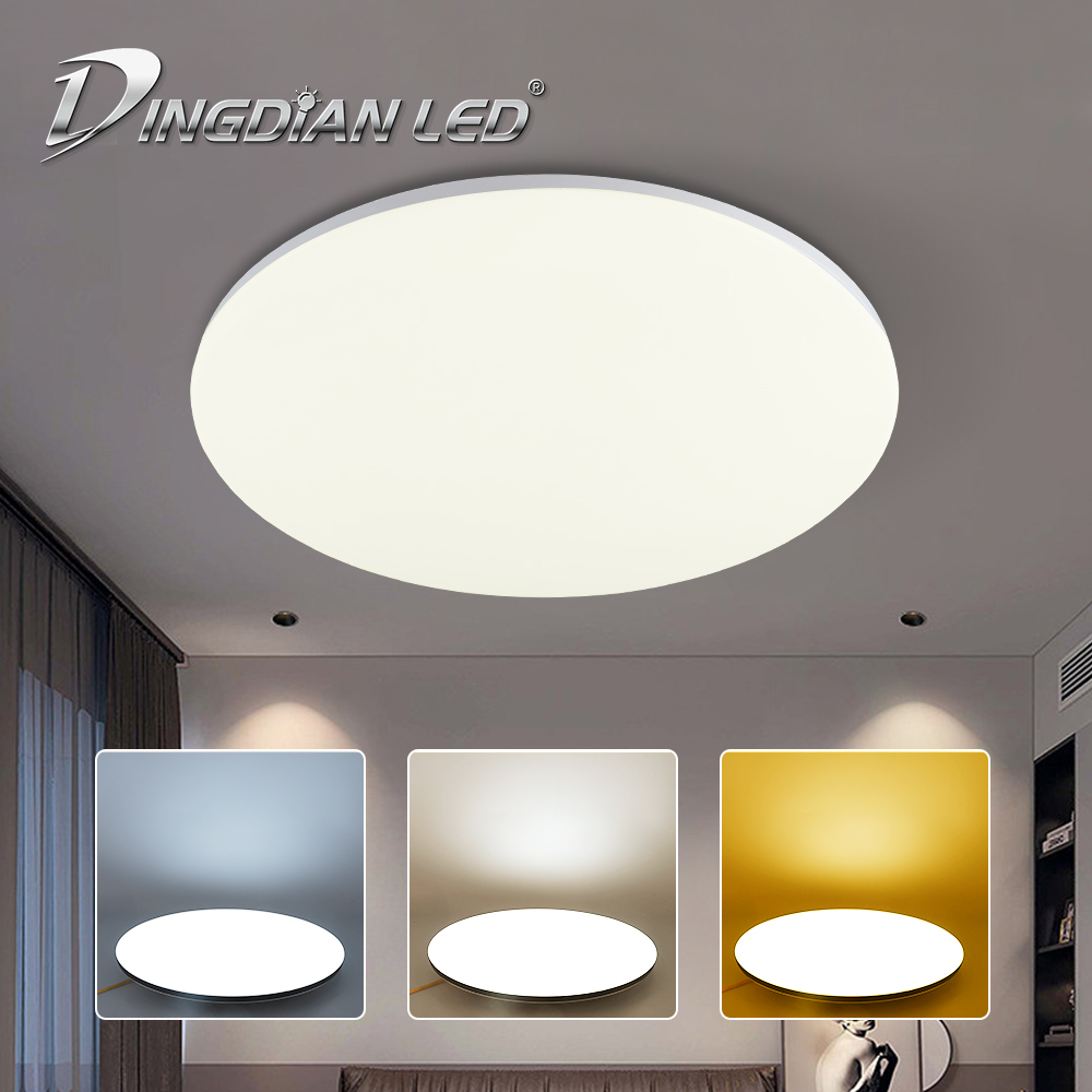 Ding Dian LED Moden Ceiling Light Tricolor White light 370MM/470MM ...