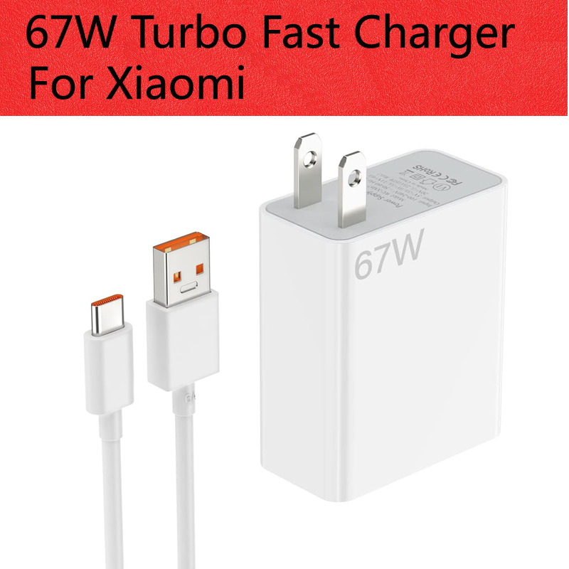 Xiaomi Charger 67W Mi Turbo Fast Wall Charger for Xiaomi 14/13/12Pro ...