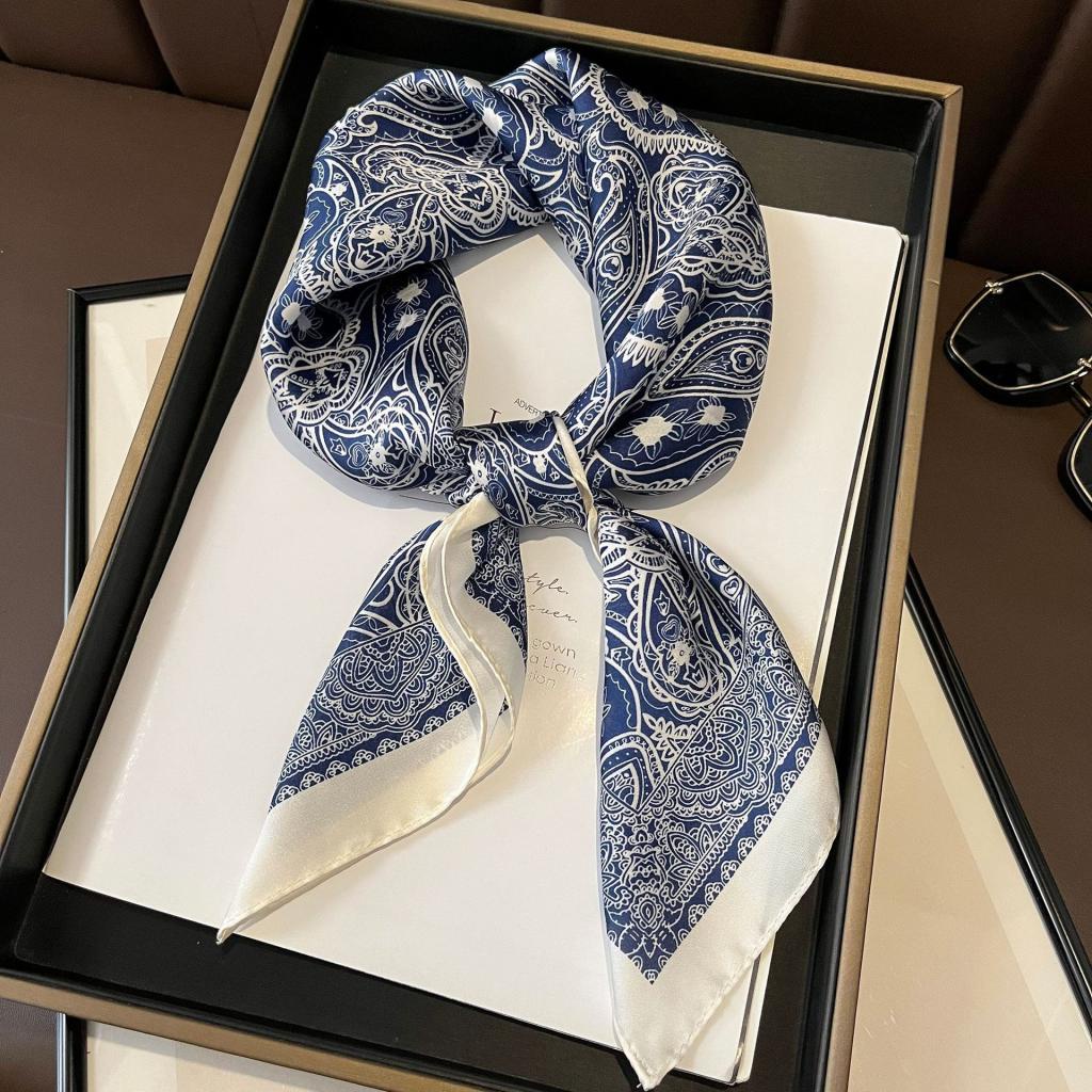 70cm New Style Retro Silk Scarf Fashionable All-Match Streamer Casual ...