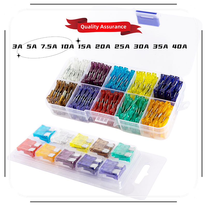 Car Blade Fuses 3A 4A 5A 7.5A 10A 15A 20A 25A 30A 35A 40A 5 Replacement ...