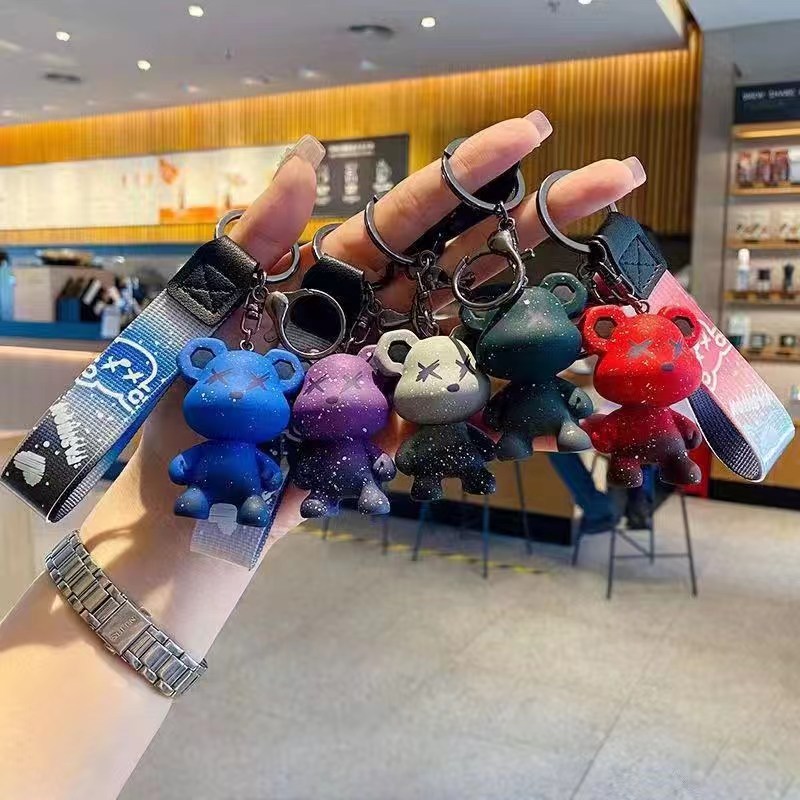 Chameleon Bear Keychain Cute and Trendy Exquisite Car Key Pendant Girl ...