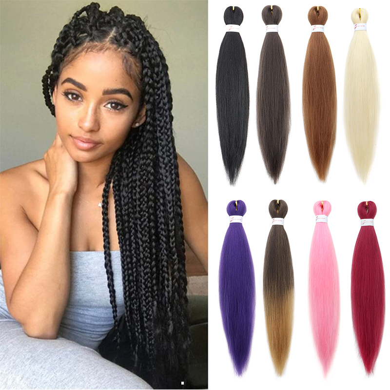 20 Inch Synthetic Simple Giant Braid Pre Stretched Braided Hair ...