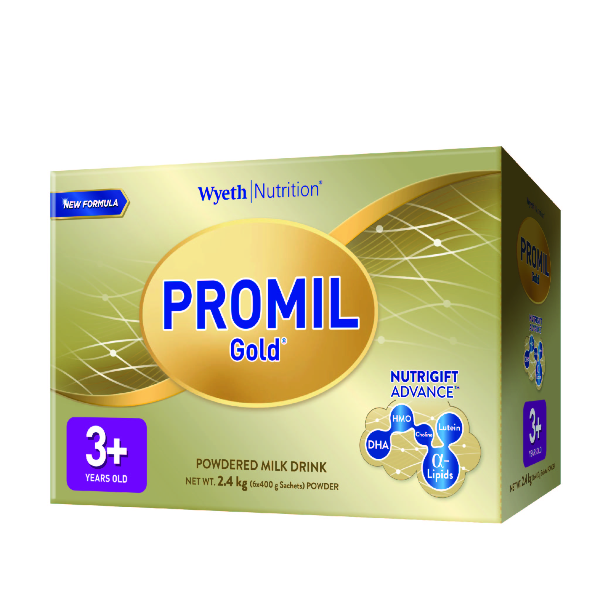 PROMIL GOLD FOUR Powdered Milk Drink for Over 3 years Old Box 2.4kg ...