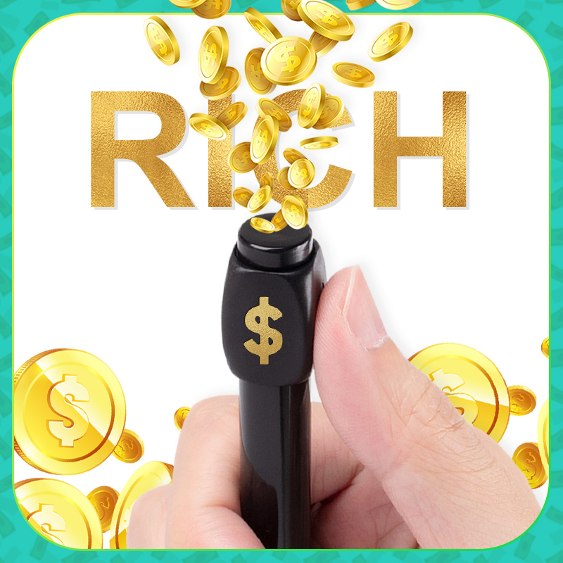 Creative Pen Decompression Rotating Gel Pen RMB US Dollar Euro English ...