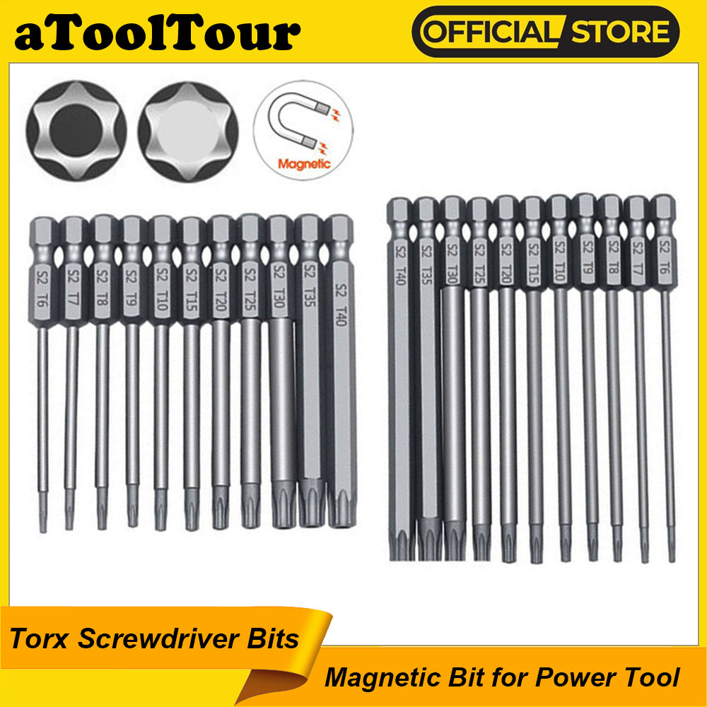 Torx Screwdriver Bit Set Star Head Tamper Proof Security Drill Bit Set ...