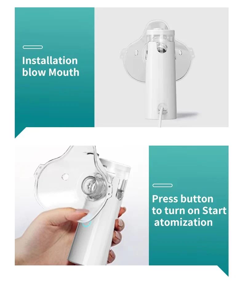 Portable Nebulizer Silent Ultrasound Medical Atomizer Nebuliser ...