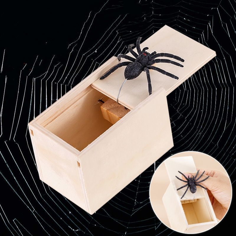 Scary Wooden Box Gift Tinker Toys Tinker Bugs Spider Scary Toys ...